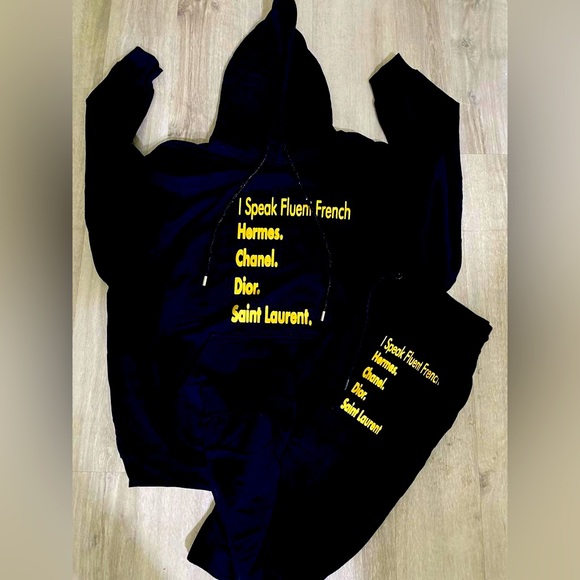 Pants & Jumpsuits | Fluent French Hoodie Sets Available In Black More ...